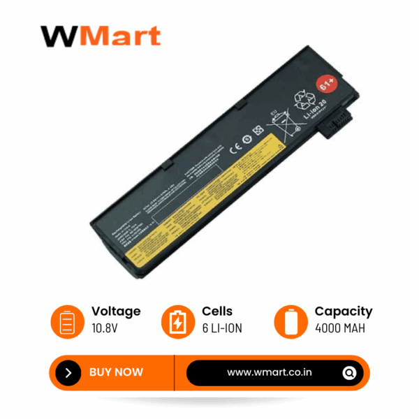 Compatible Lenovo T470 Laptop Battery With 6 Cell - WMart